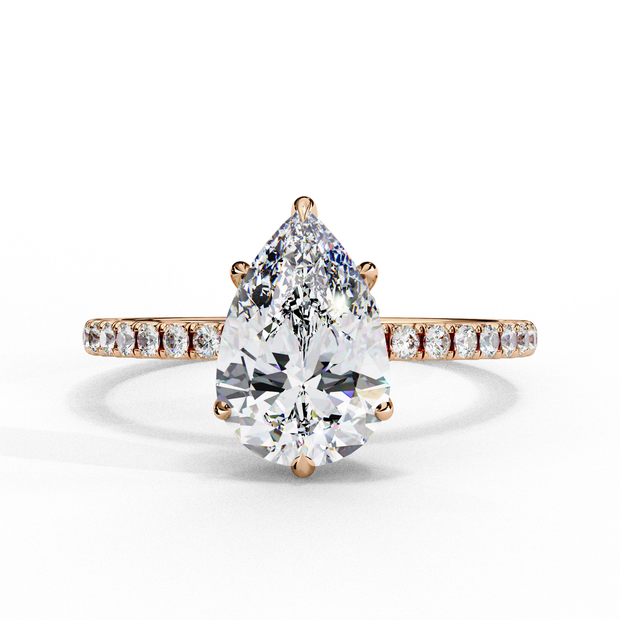 Classic Pear Shape Diamond Ring – ONYA